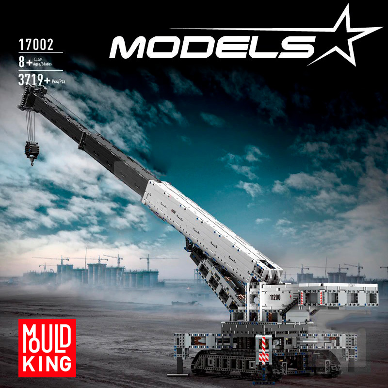 Купить 17002 MOULD KING Телескопический гусеничный кран Liebher LTR ...